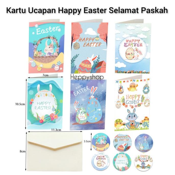 Jual Silahkan Order] Kartu Ucapan Happy Easter Selamat Paskah | Shopee ...