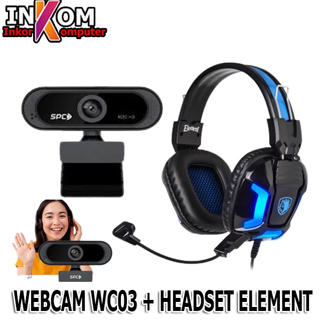 Jual Headset Gaming Stereo Plus Webcam Camera | Shopee Indonesia