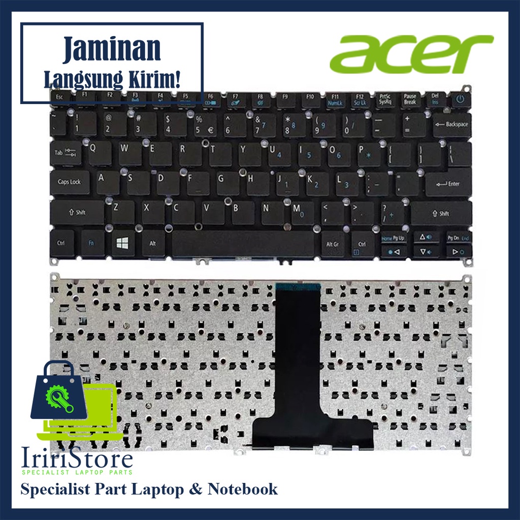 Jual Keyboard Laptop Acer Aspire ES1-132 C37M C9N8 Power On Keyboard ...