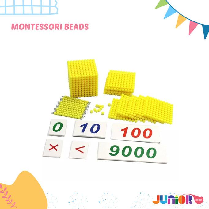 Jual Montessori Beads / Preschool Kindergarten Math Teaching Aids ...