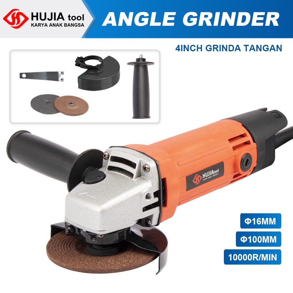 Jual HUJIA mesin Grinda Tangan 4inch gerinda tangan murah 100mm HB-2954 ...