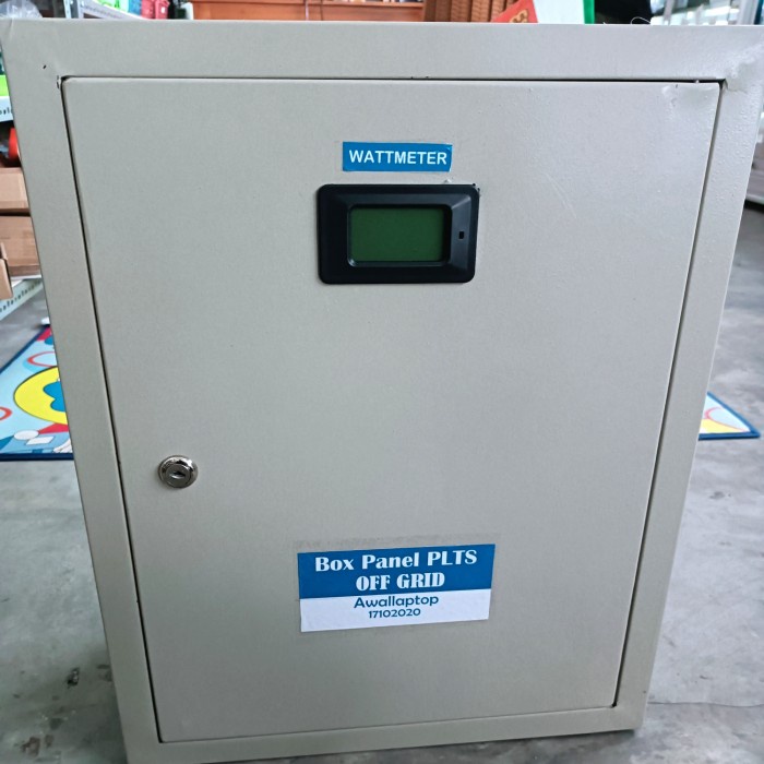 Jual box panel PLTS off grid 1300w cocok untuk rumah 1300VA MPPT 60A LF ...