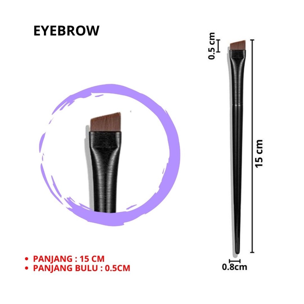 Jual HC Kuas Alis 2 IN 1 Double Eyebrow Brush Dengan Sikat Bulu Mata ...
