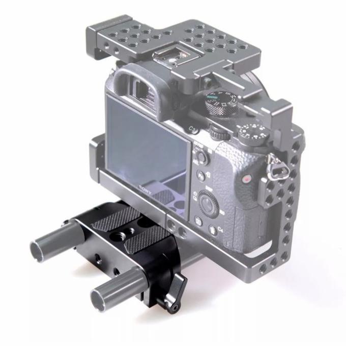 Jual xie SmallRig Camera Base Plate 15Mm Dual Rod Rail Clamp Cage Rig ...