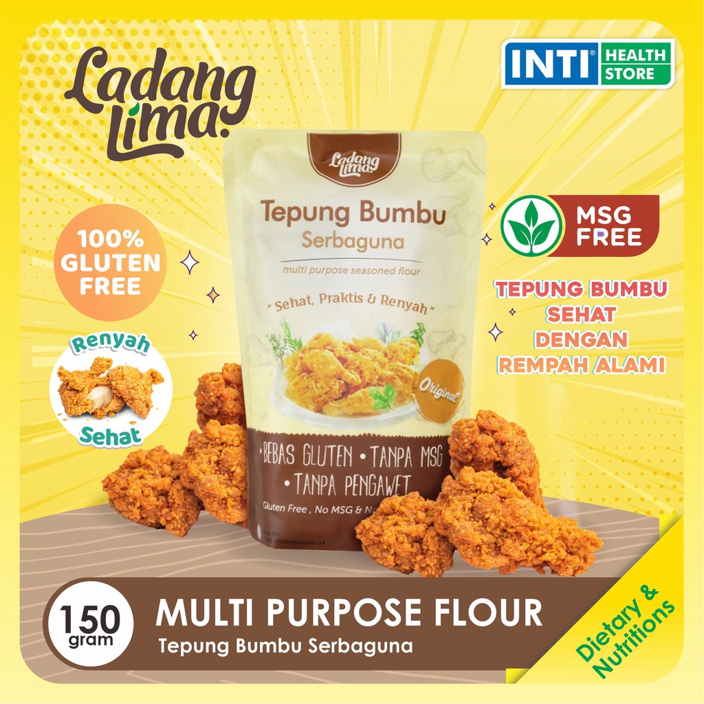 Jual Ladang Lima | Tepung Bumbu Sehat Serbaguna 150gr | Tepung Gluten ...
