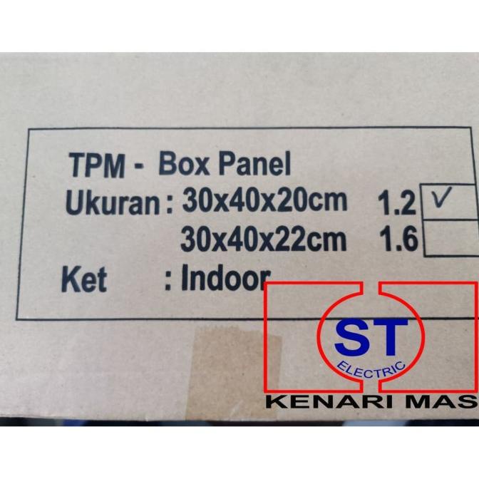 Jual Box Panel 30X40X20 / 30X40 / Box Panel Listrik / Box Panel 30X40 ...