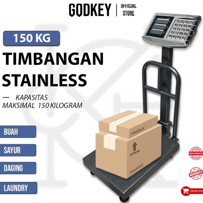 Jual TCS Stainless 150 kg Timbangan Duduk Digital Elektronik Pagar Lipat | Shopee Indonesia