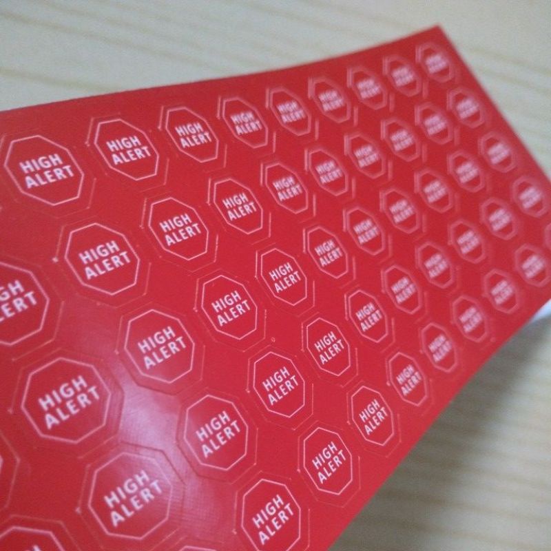Jual stiker label high alert segi 8 | Shopee Indonesia