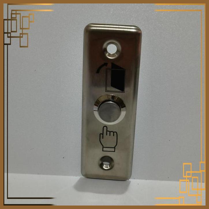 Jual [TDB] exit button stainless kecil access door push button bell ...