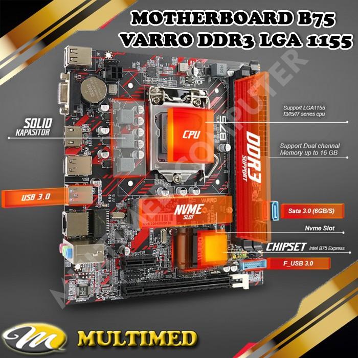 Jual MOTHERBOARD MAINBOARD MOBO VARRO H61 NVME SOCKET 1155 NEW | Shopee Indonesia