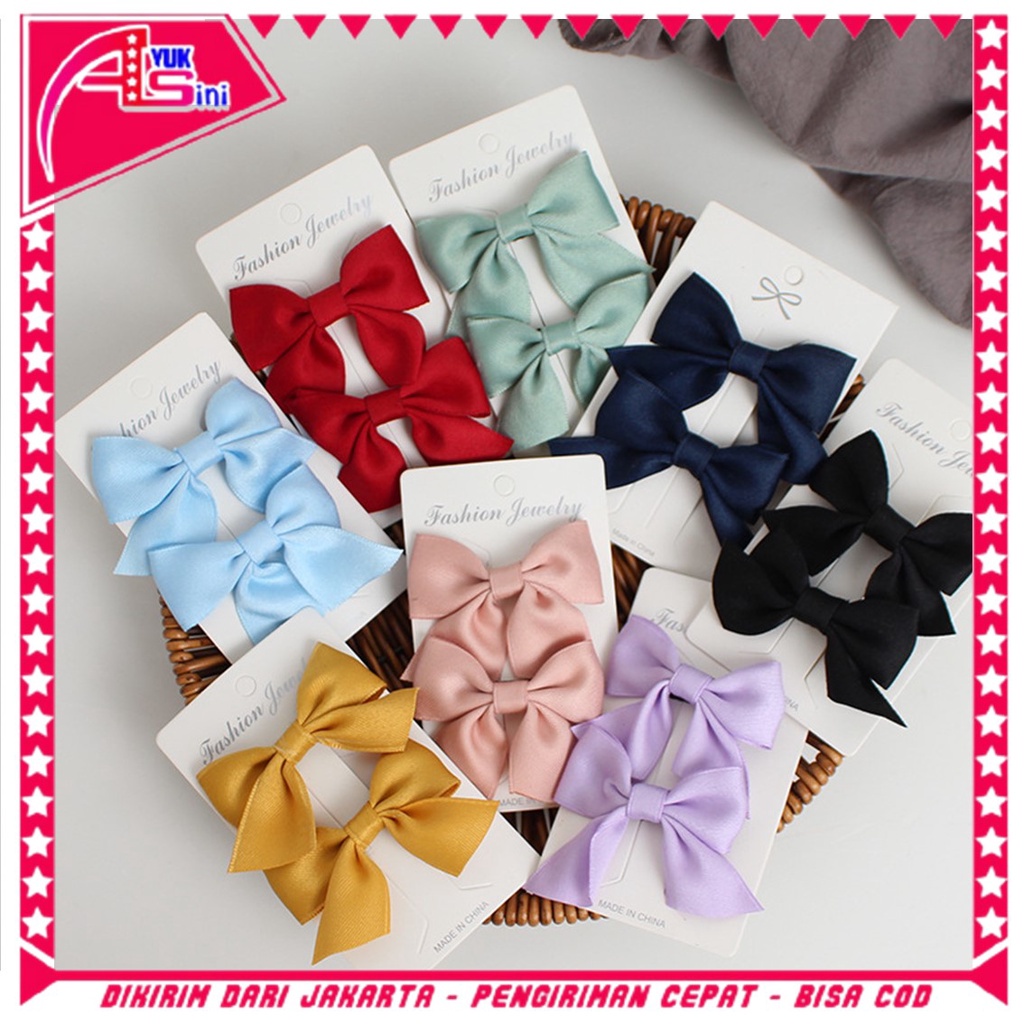 Jual AS Jepit Rambut Pita Anak Lucu 2 in 1 Jepitan Rambut Fashion ...