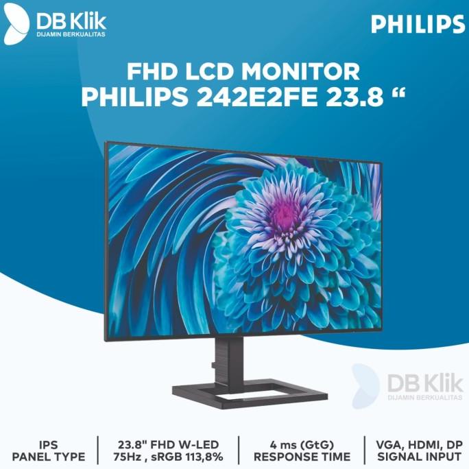 Jual New Led Monitor Gaming Philips 242E2Fe 23.8 Inch 75Hz Full Hd Hdmi ...