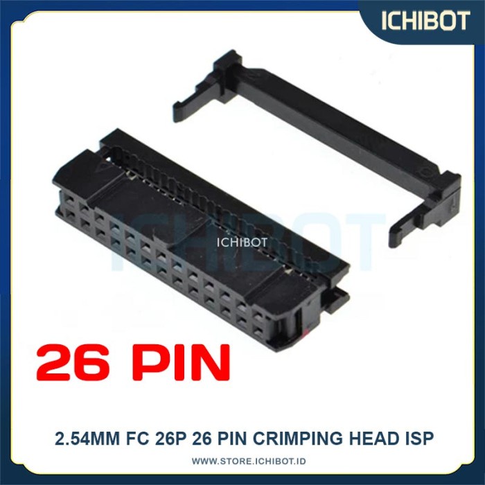 Jual 2.54mm FC 26P 26 Pin Crimping Head ISP Connector JTAG IDC | Shopee ...