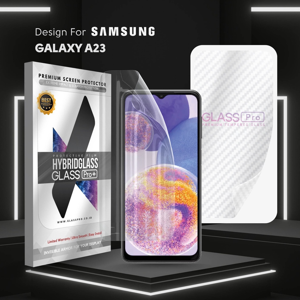 Jual Hybrid Glass Premium Anti Gores Hydrogel Samsung Galaxy A23 Full ...