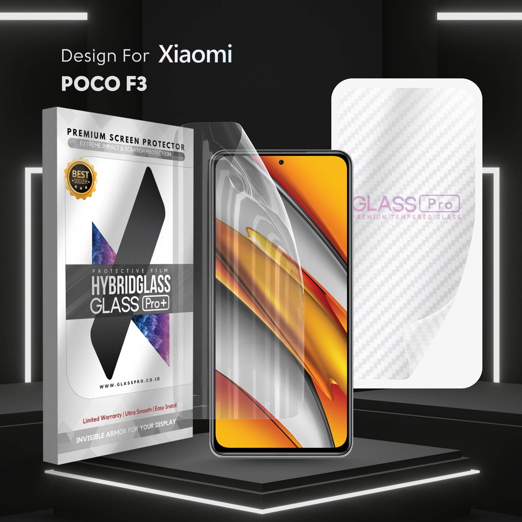 Jual Hybrid Glass Premium Anti Gores Hydrogel Xiaomi Poco F3 Full Cover ...