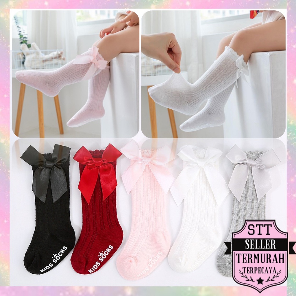 Jual STT Kaos Kaki Anak Panjang 6821 Kaos Kaki Bayi Model Pita Kaus ...