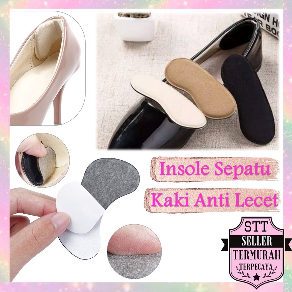 Jual STT Insole Sepatu Wanita Kebesaran Alas Sepatu Tumit Anti Lecet ...