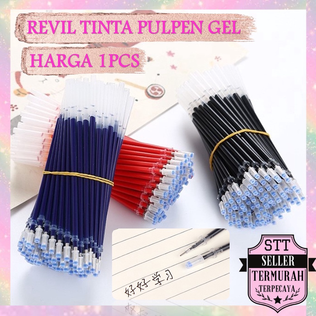 Jual STT Refill Tinta Pulpen Gel 5pcs Tinta Pena cair Isi Ulang 0.5mm ...