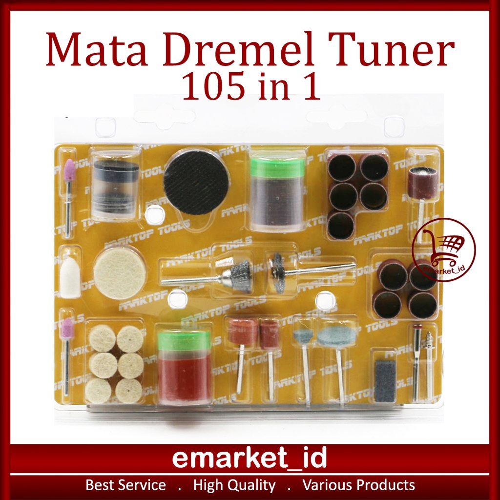 Jual Mata Dremel Tuner 105 in 1 / Grinda Mini Rotary Grinder Drill ...