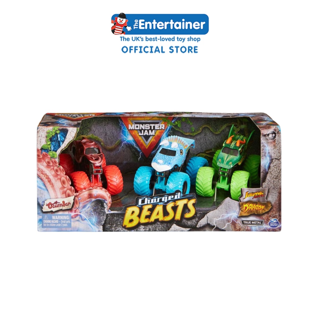 Jual Monster Jam Charged Beast (1:64) 3 Pack - Mainan Mobil Anak Laki ...