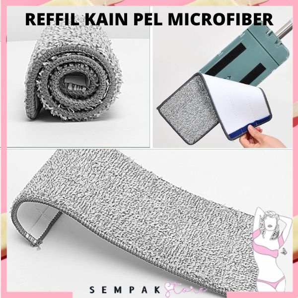 Jual SS Refill Kain Pel Microfiber Kain Pel Ultra Mop 32 x 12 Cm Kain ...