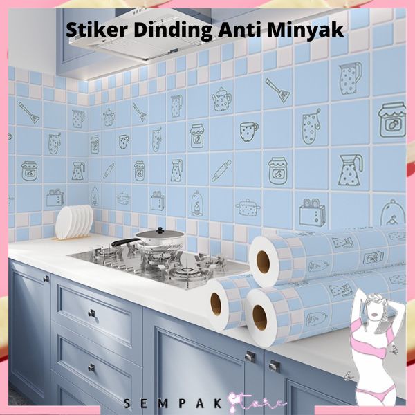 Jual SS Stiker Dinding Anti Minyak Wall Sticker Anti Minyak Dapur ...