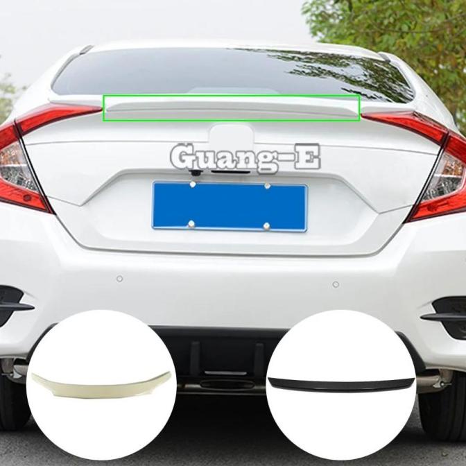 Jual Car Trunk Rear Tail Spoiler Side Triangle Wing Window Bezel Trim ...