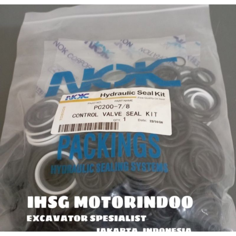 Jual SEAL KIT CONTROL VALVE PC200-7 PC200-8 1SET SEALKIT OEM | Shopee ...