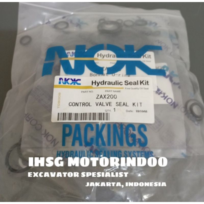 Jual SEAL KIT CONTROL VALVE ZAXIS200 1SET HITACHI SEALKIT OEM | Shopee ...