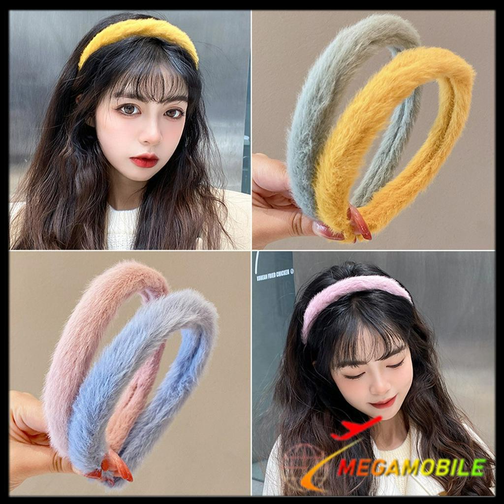 Jual MM - Bando Busa Bulu Wanita Korea Bando Nagita Gigi Colourfull ...