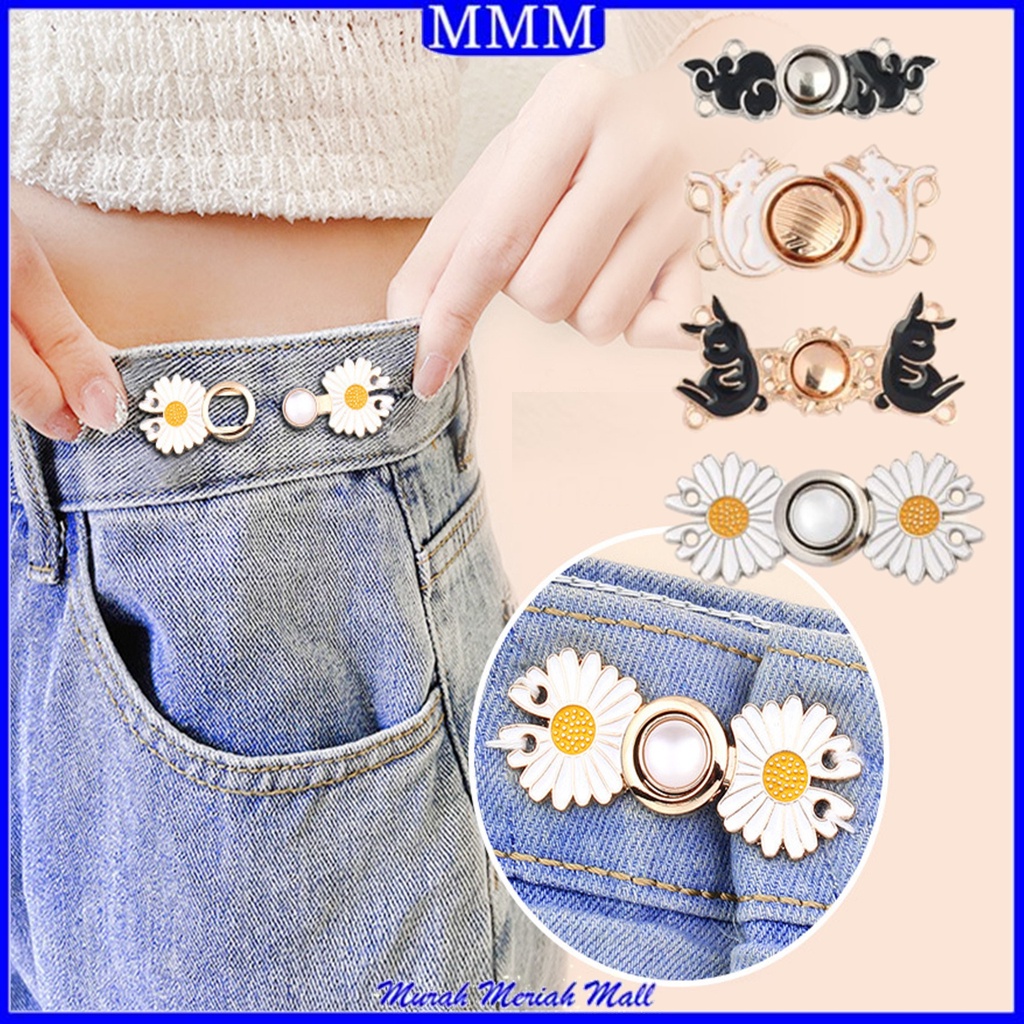 Jual MMM Kancing Jeans Simple Karakter Kait Pengecil Lingkar Pinggang ...