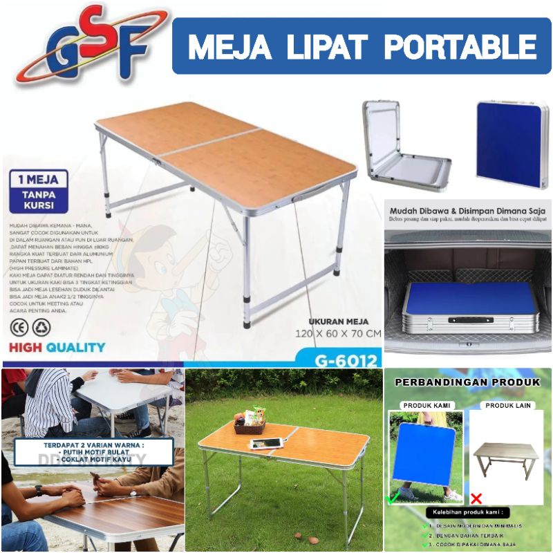 Jual MEJA LIPAT PORTABLE JUMBO | Shopee Indonesia