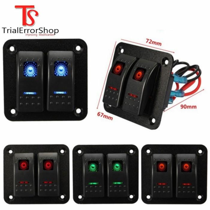 Jual SAKLAR OFFROAD 2 GANG SWITCH PANEL ARB MODELS FRAME ALMUNIUM ALLOY ...