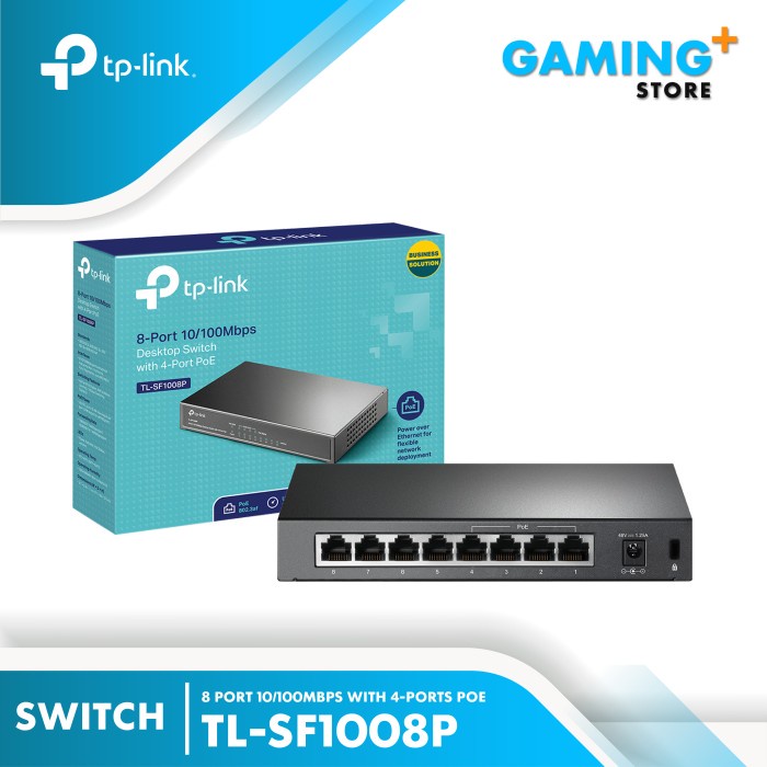 Jual TP-LINK TL-SF1008P 8-Port 10/100Mbps Desktop Switch with 4-Port ...