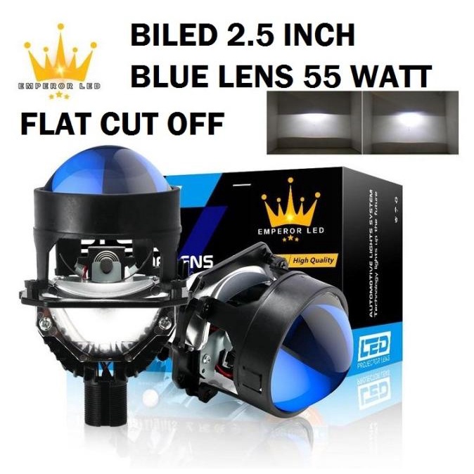 Jual Lampu BILED 2.5 INCH WST EMPEROR Flat cut off Projector projie BI ...