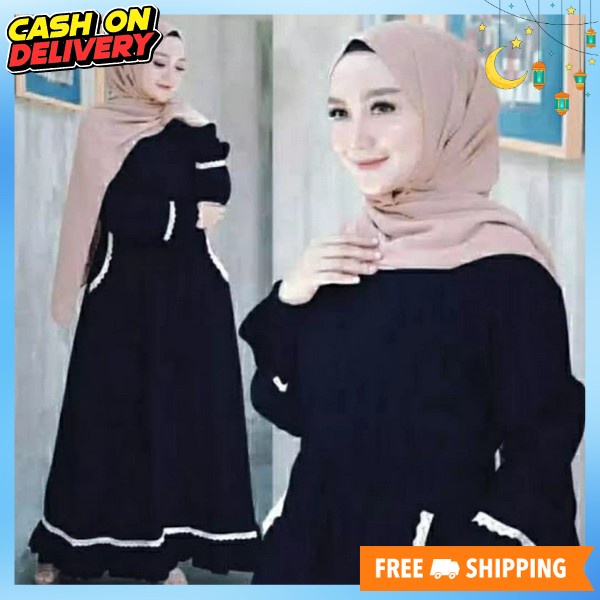 Jual Gamus Hamis Elegant Famis Terbaru 2024 Dress Terbaru Gamis Hamis ...