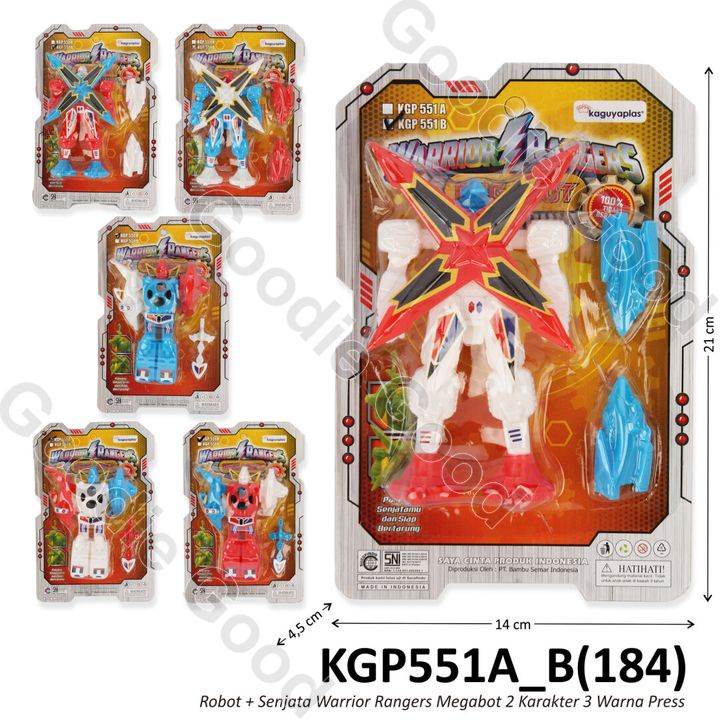 Jual Robot Karakter Mirip Power Rangers + Senjata Warrior Rangers ...