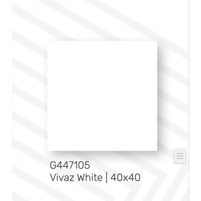 Jual Keramik Matt Warna Putih Motif R-9 Vivaz White Ukuran 40x40 by ...