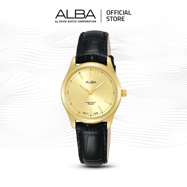Jual ALBA Jam Tangan Wanita ARX140 Quartz Genuine Leather Hitam Watch ...