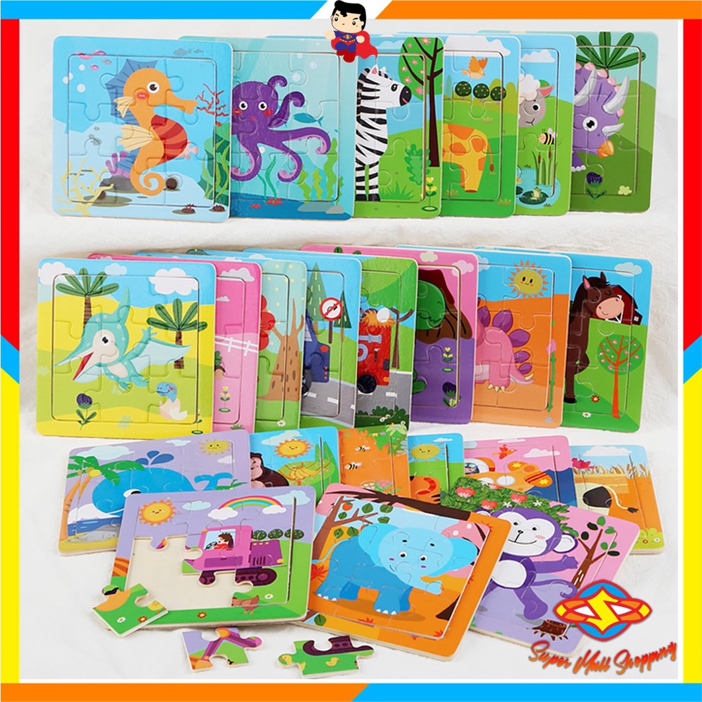 Jual SMS PUZZLE ANAK JIGSAW WOODEN PUZZLE KAYU ANAK PUZZLE ANAK ...