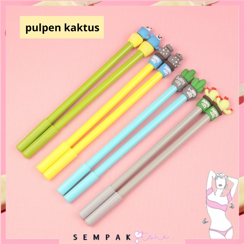 Jual SS Pena Karakter Kaktus Pulpen Cactus Karakter Lucu Warna Warni ...