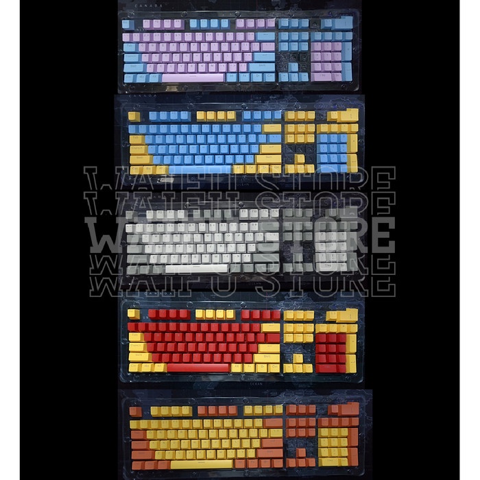 Jual Keycaps Set Mix Color Backlit LED Keyboard Mechanical ABS ...