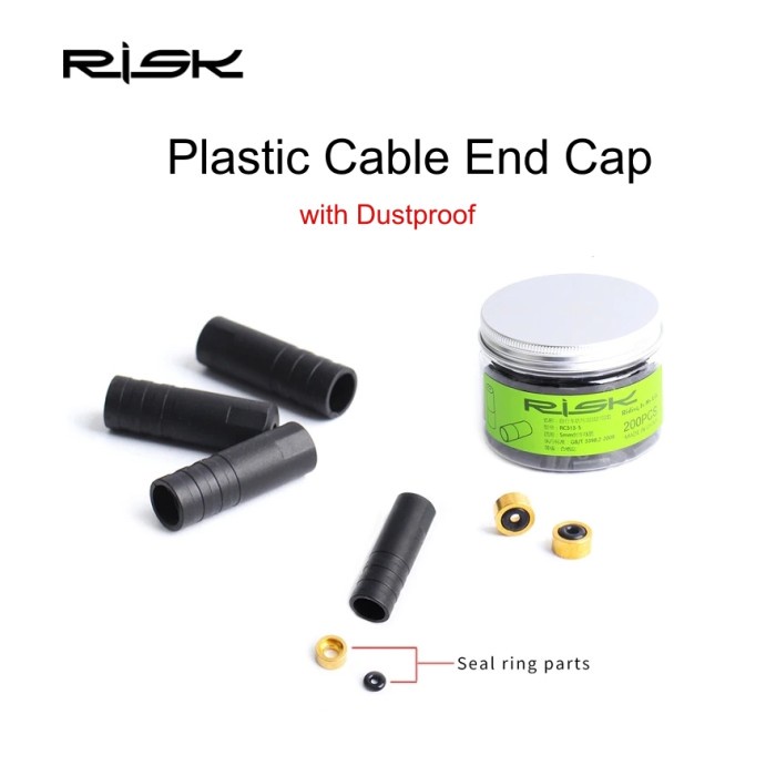 Jual RISK RC313 Bike Cable End Cap + Seal Ring - Tutup Kabel Sepeda 1 ...