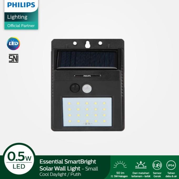 Jual Philips Essential Smartbright Solar Wall Light Small | Shopee ...