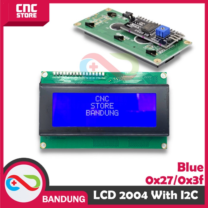 Jual LCD 20x4 WITH I2C SERIAL INTERFACE MODULE LCD 2004 I2C LCD 20X04 ...