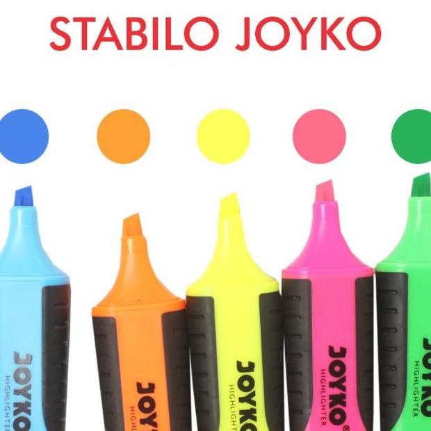 Jual Stabilo Joyko Highlighter ( 1Pak/10Pcs ) | Shopee Indonesia