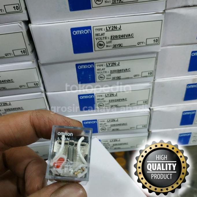 Jual PROMO Relay omron ly2n/ly2 12vdc,24vdc, 220vac 8 kaki | Shopee ...