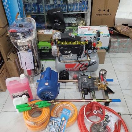 Jual Paket Steam Cuci Motor Mobil Listrik Komplit Salju Kompresor 1Hp24Liter Shampo Ser | Shopee ...