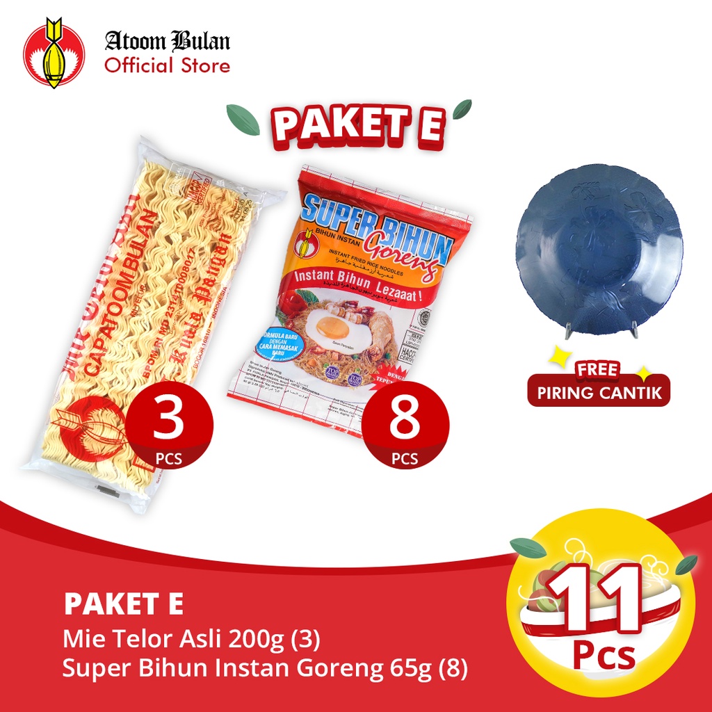Jual Paket E - Mie Telor (3 pcs) + Super Bihun Goreng (8 pcs) - Free ...