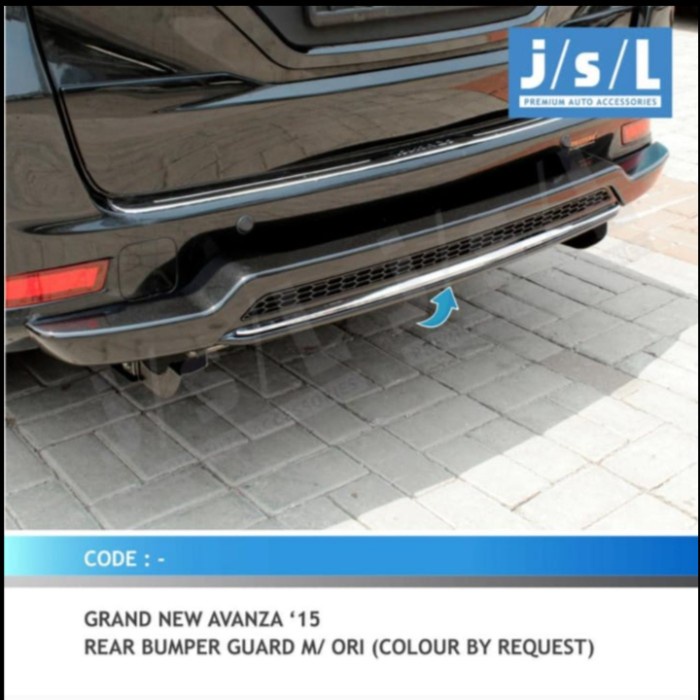 Jual Grand New Avanza/Xenia Pengaman Belakang / Rear Bumper Guard Model ...